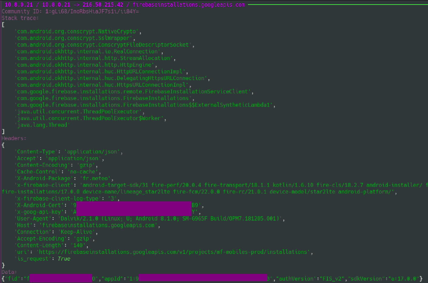 Advanced guide - How to use PTS to intercept the TLS and cleartext network traffic of an app ...